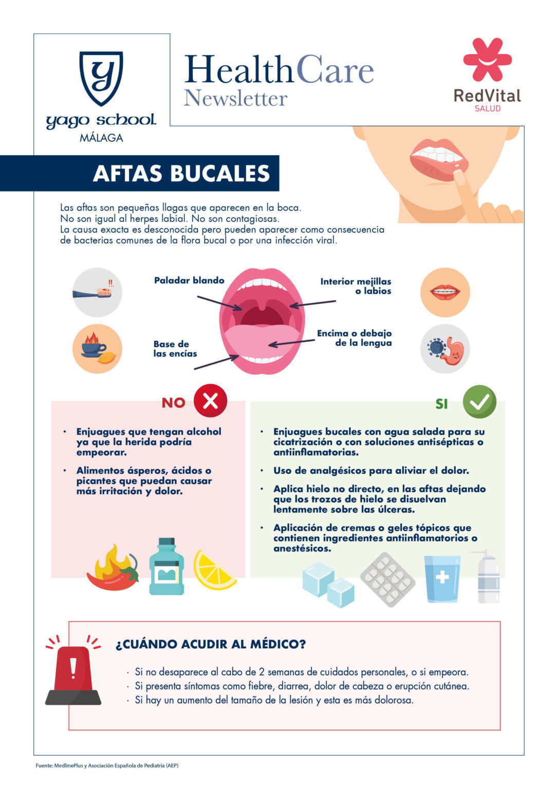 Aftas bucales en niños: qué son y cómo aliviarlas